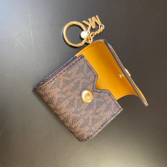 Michael Kors | Accessories | Michael Kors Airpod Clip Case Mk Brown ...